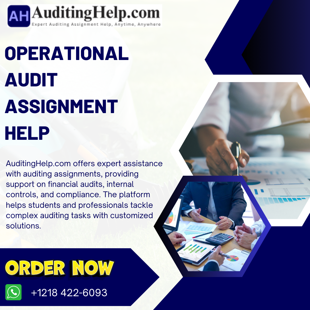 Hire Someone To Write My Operational Audit Assignment | Auditing ...